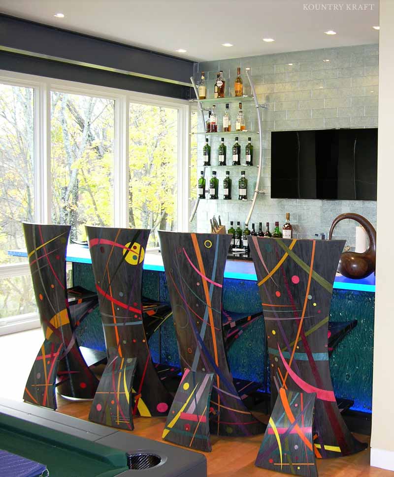Contemporary Bar Malvern, PA - Kountry Kraft