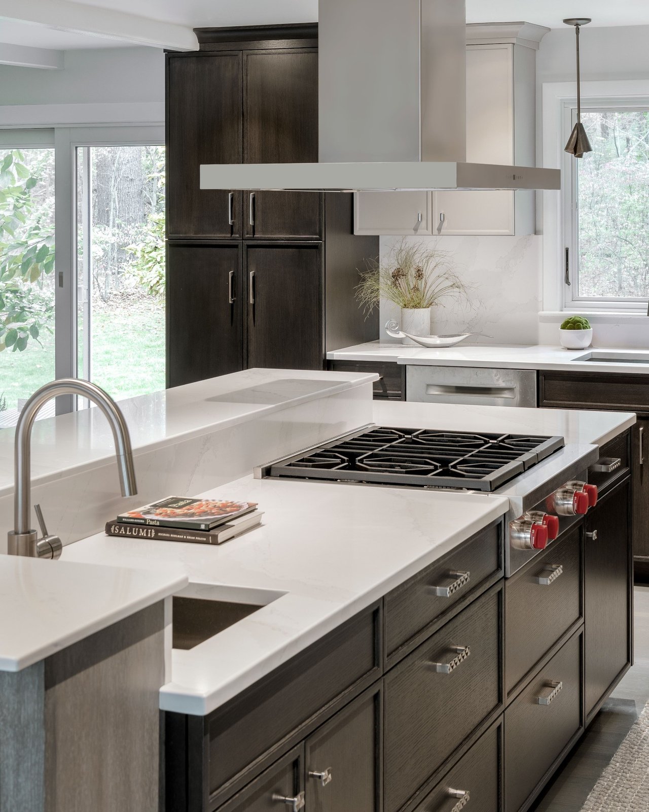 Modern Kitchen with Custom Cabinets in Exeter NH - Kountry Kraft